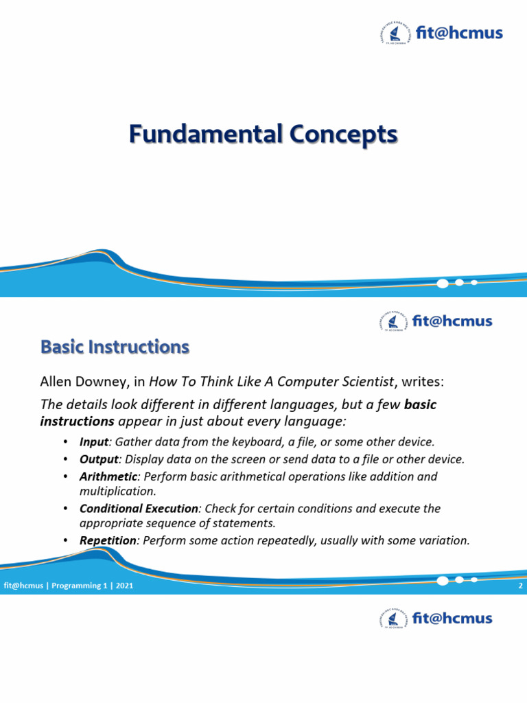 02-Fundamental Concepts | PDF | Parameter (Computer Programming) | Data Type