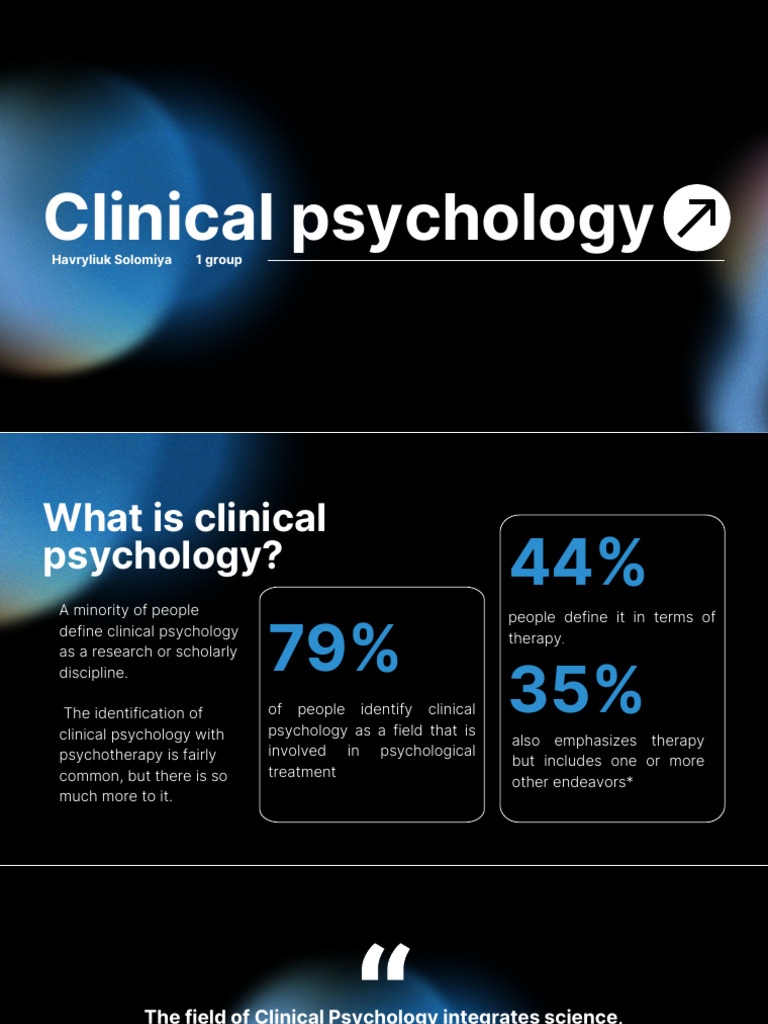 Introduction To Clinical Psychology | PDF | Psychology | Clinical ...