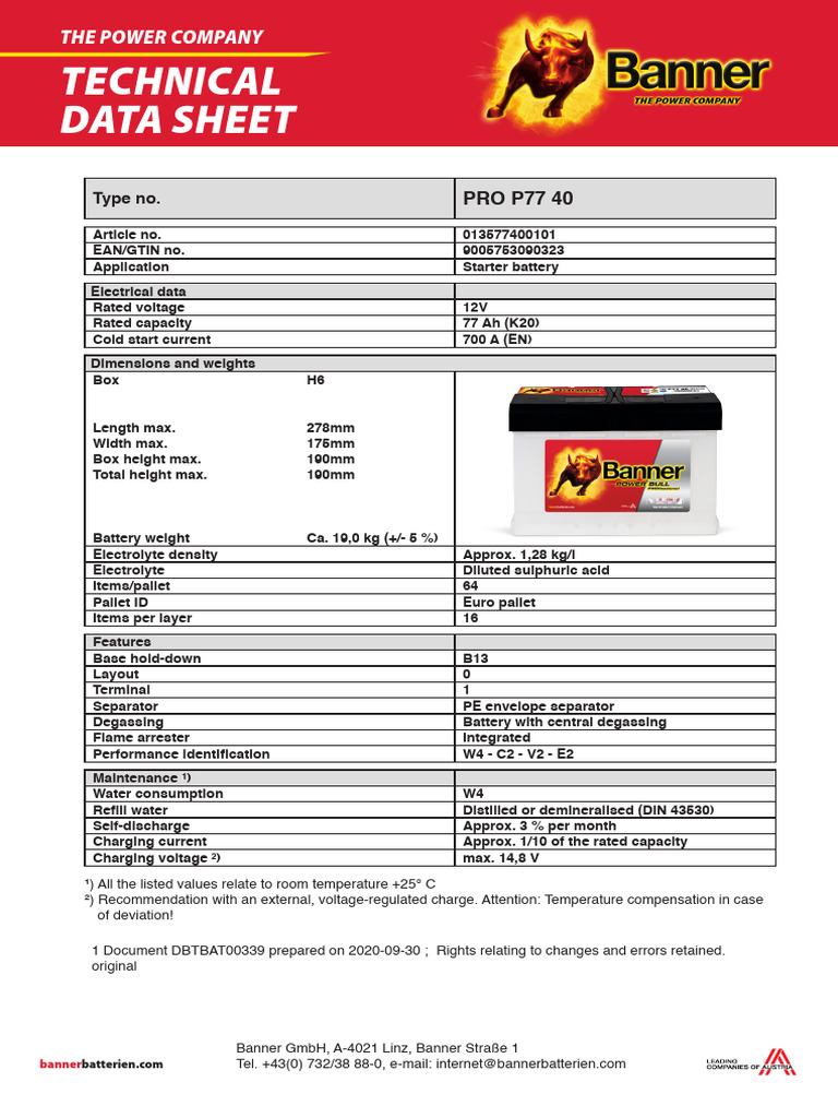 Power Bull PRO P77 40 EN | PDF | Electricity | Energy Storage