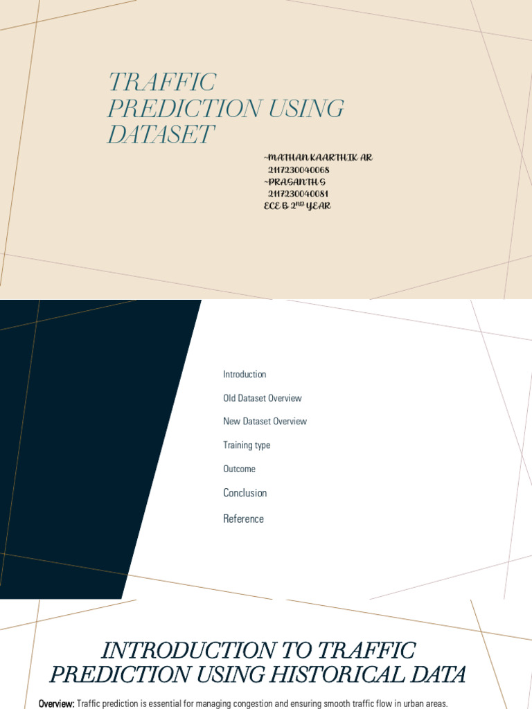Traffic Prediction Using Dataset | PDF | Traffic | Machine Learning