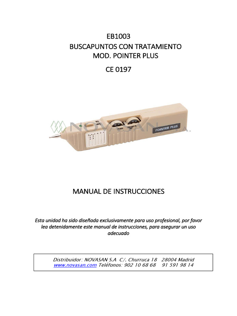 Pointer Plus | PDF | Corriente eléctrica | Acupuntura