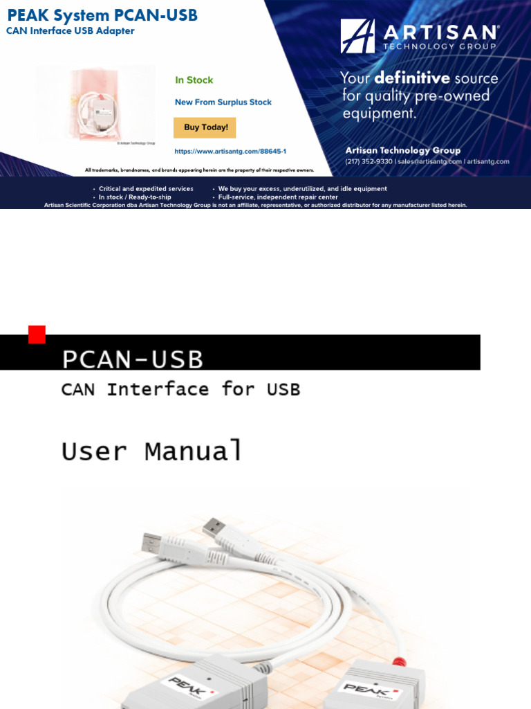 Acces PCAN USB Manual 2020410144018 | PDF | Usb | Device Driver