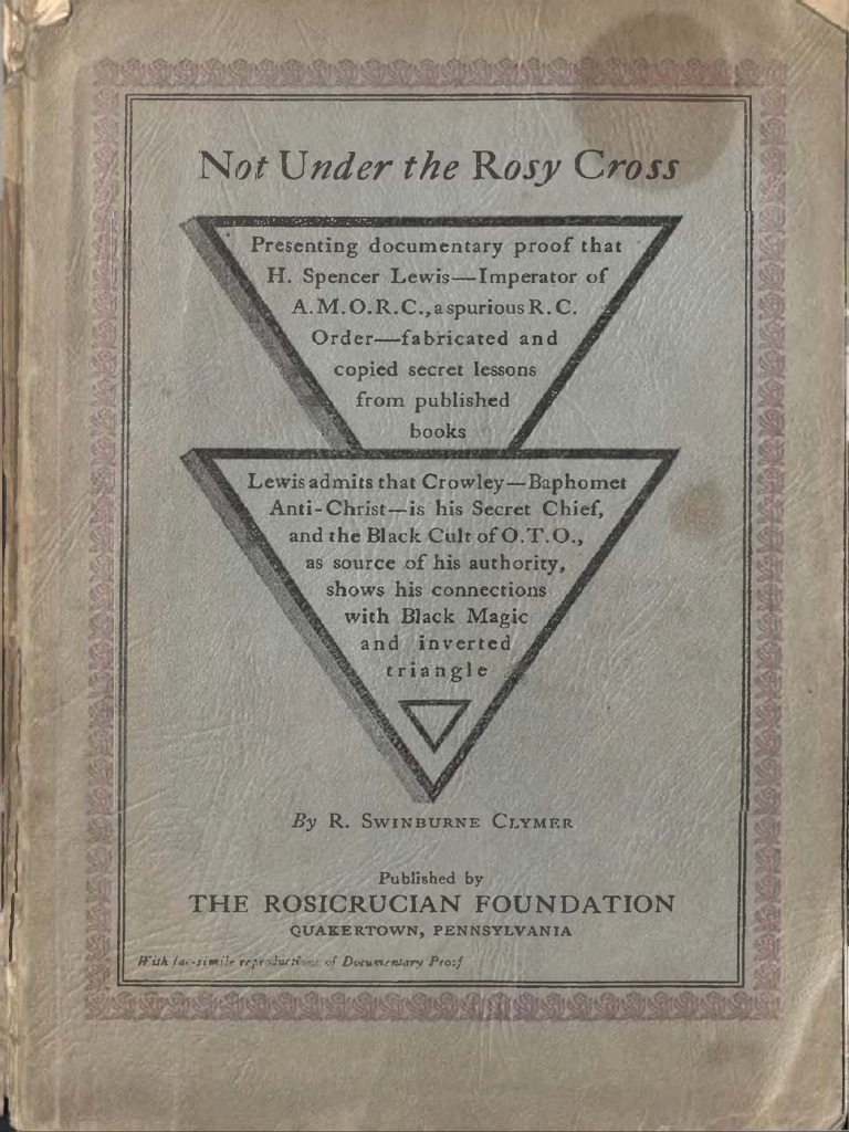 1935 Clymer - An Expose of Imperator of Amorc | PDF | Rosicrucianism ...