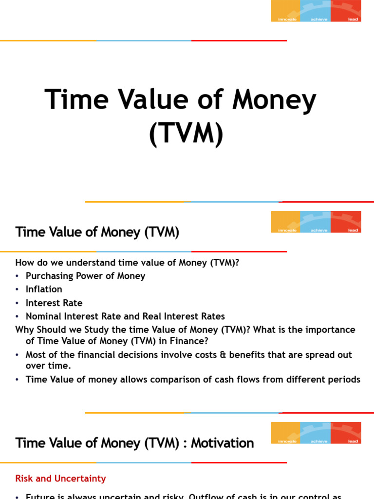 03 - 03 - 2024 - Time Value of Money | PDF | Present Value | Time Value ...