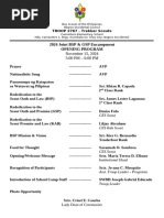 BSP PROGRAM OF ACTIVITIES Simple | PDF | Outdoor Recreation ...