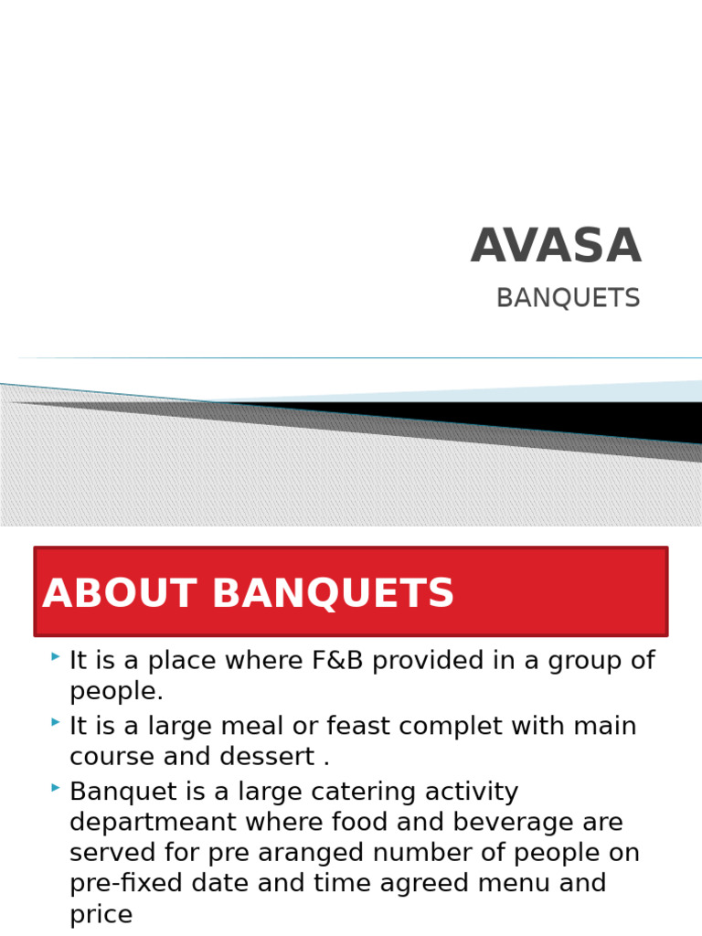 AVASA Banquets | PDF | Buffet | Foods