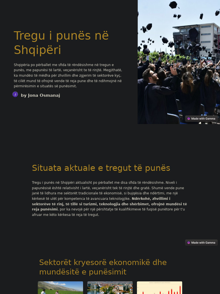 Tregu I Punes Ne Shqiperi | PDF