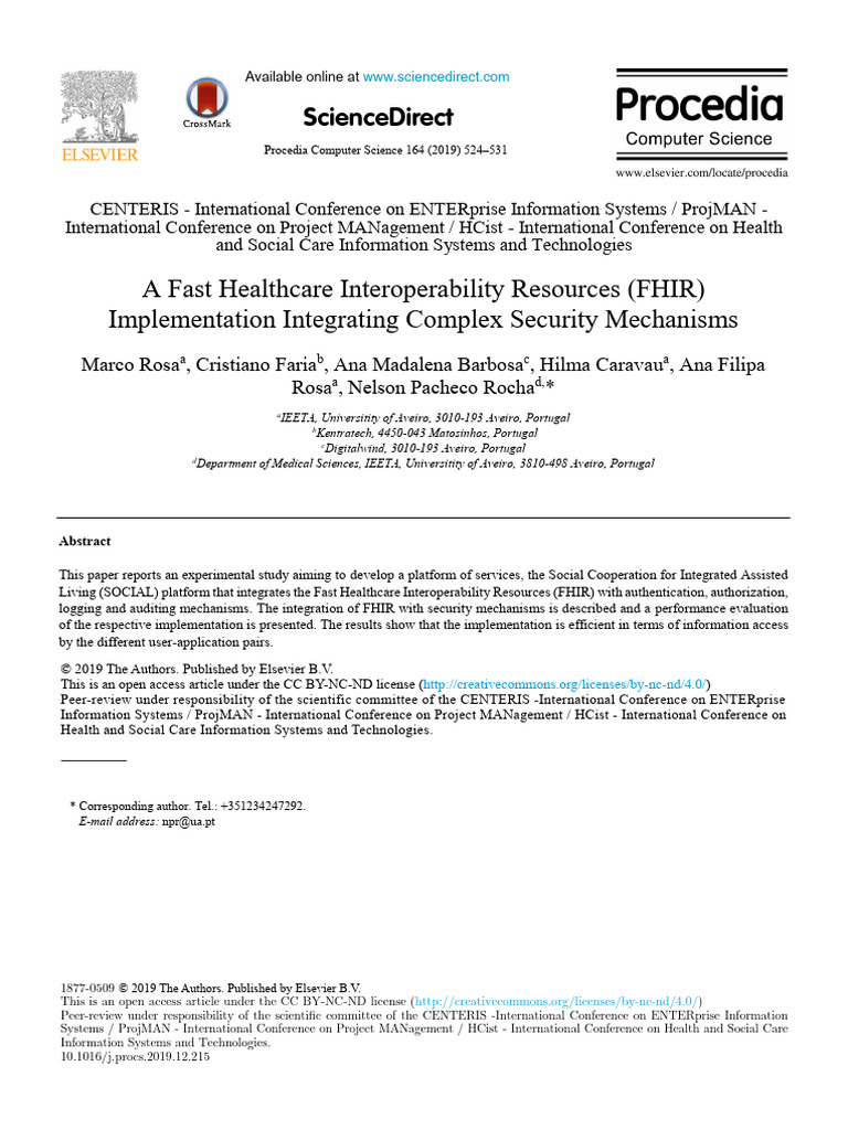 A Fast Healthcare Interoperability Resources FHIR | PDF | Electronic Health Record | Information ...