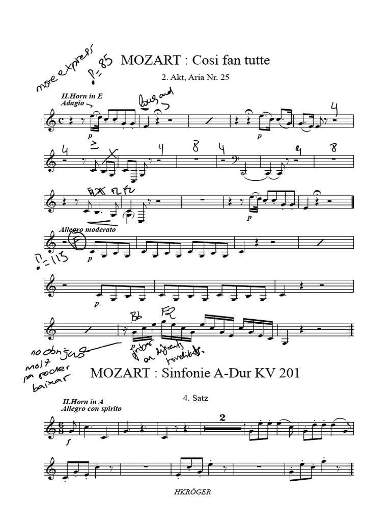 MOZART ALLE STELLEN - T | PDF