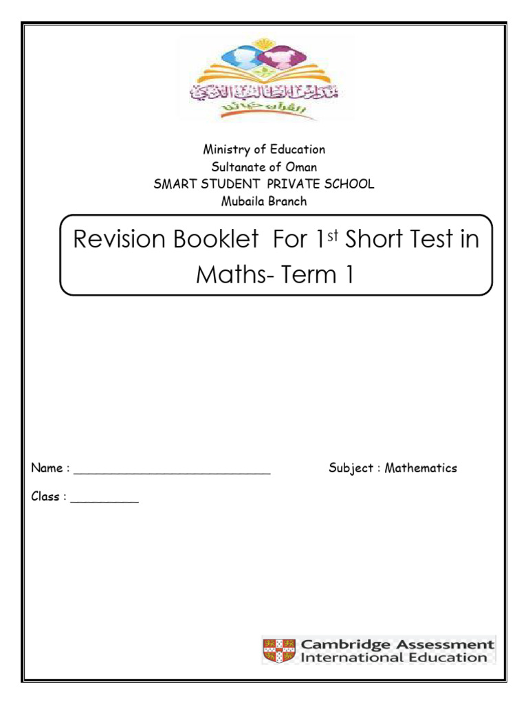 Grade 5 Maths Revision Booklet | PDF | Triangle | Mathematics