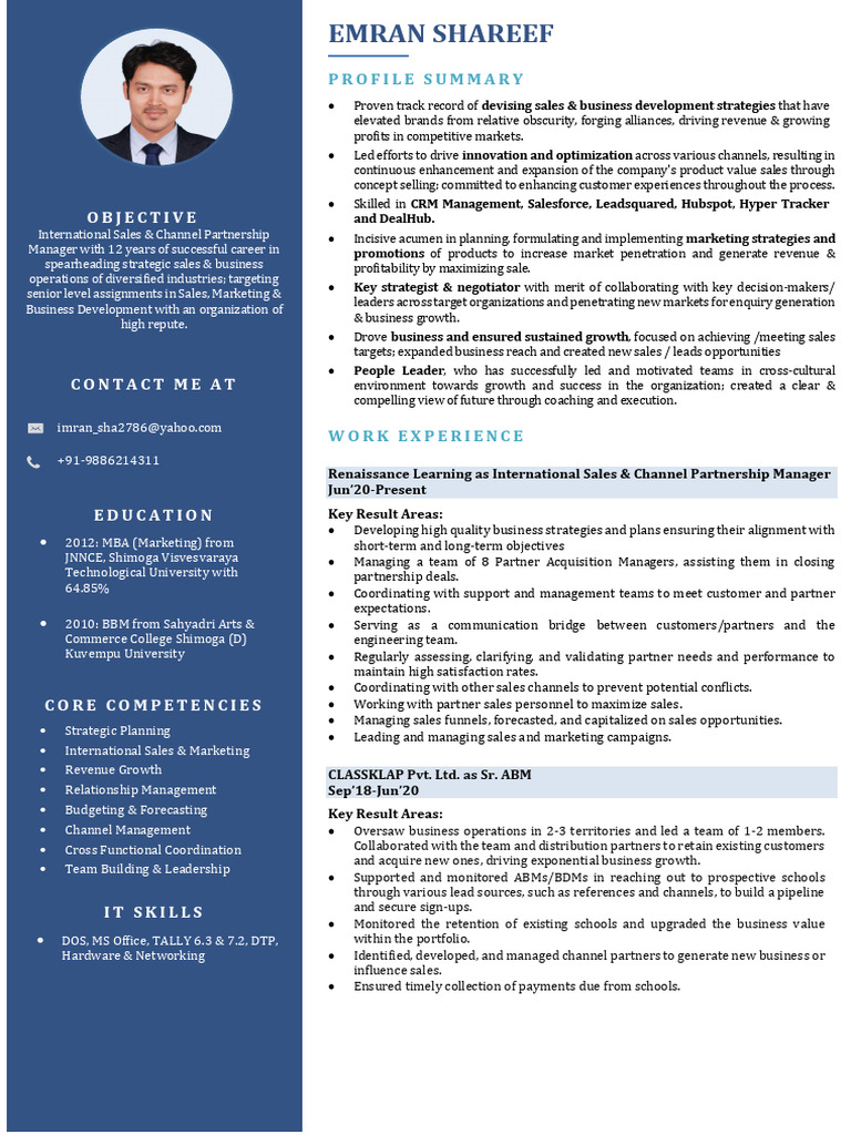 Emran Shareef - Proficient Insight | PDF | Sales | Marketing