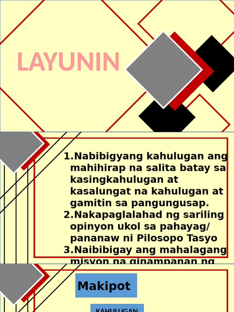 Layunin | PDF