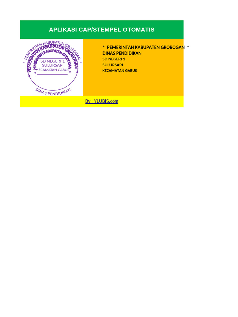 Stempel Otomatis Keren (Operatorsekolahdbn - Com) | PDF