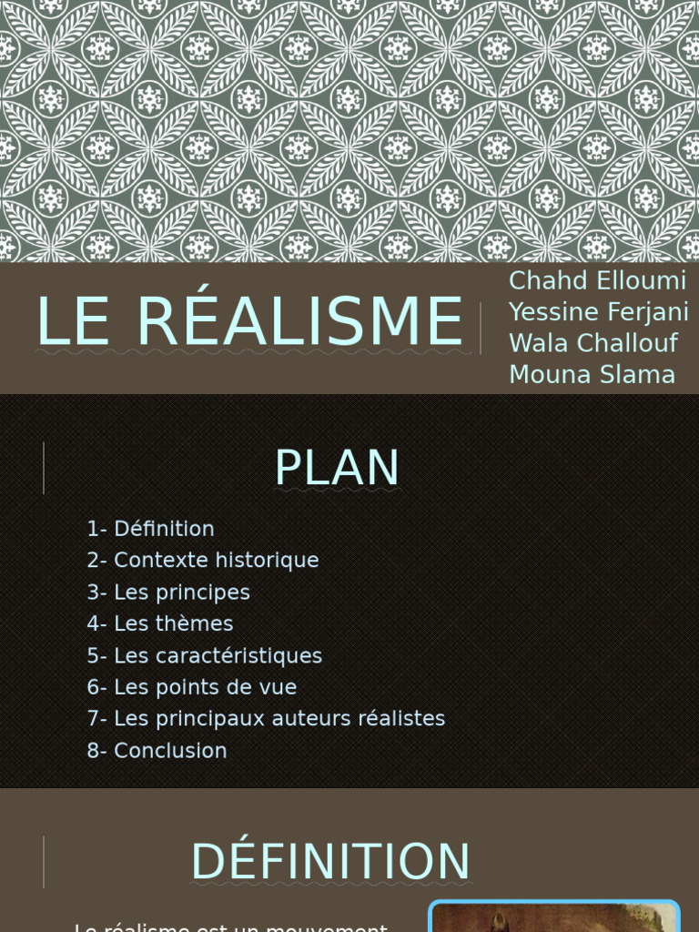 Le Rã©alisme | PDF | Réalisme (littérature)