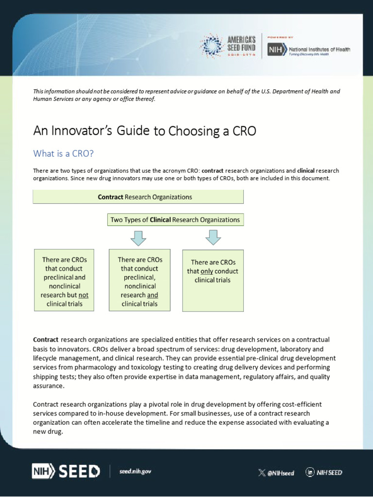 Contract Research Organizations Intro | PDF | Clinical Trial ...