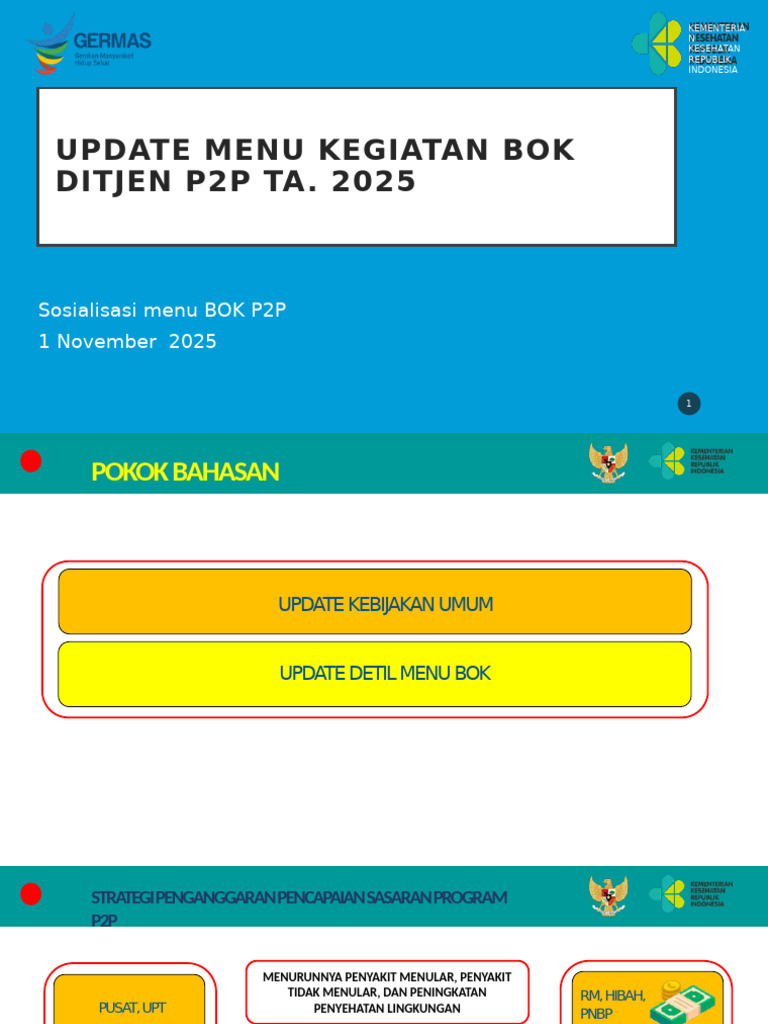 Update Menu Kegiatan BOK P2P 2025 | PDF