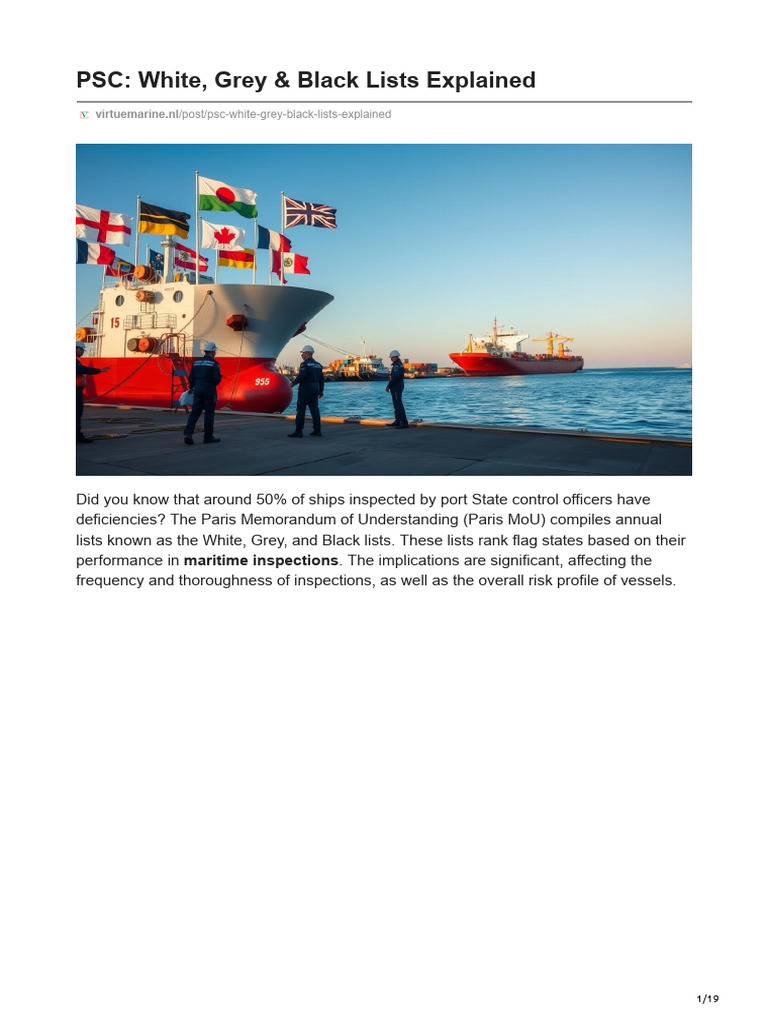 Virtuemarine - NL-PSC White Grey Amp Black Lists Explained | PDF ...