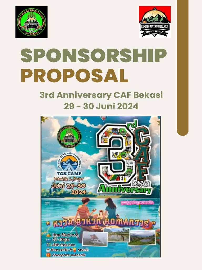 CAF-Proposal 3rd Anniv | PDF