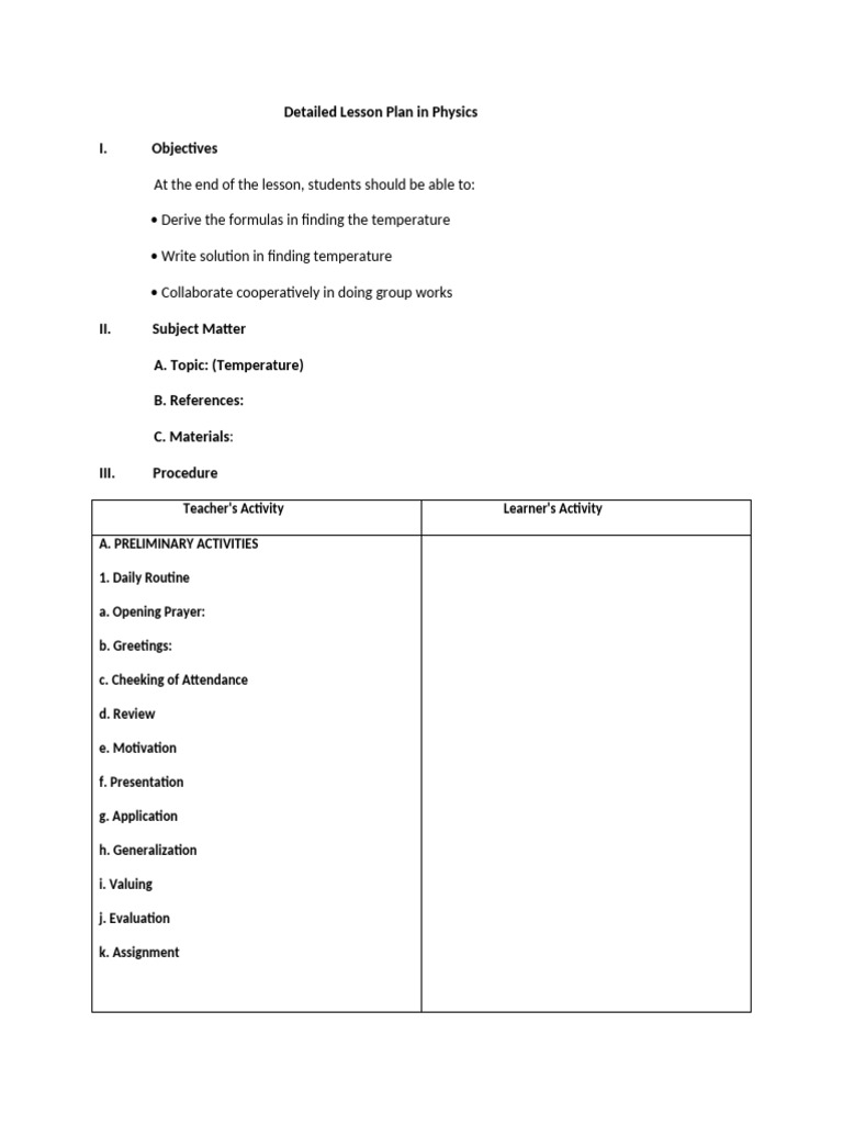 Detailed Lesson Plan Group4 | PDF
