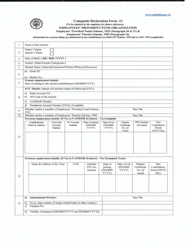 Form 11 - New | PDF