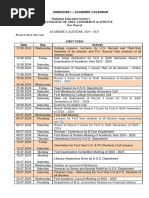 academic Calendar of Aktu 2024 to 2025 | PDF