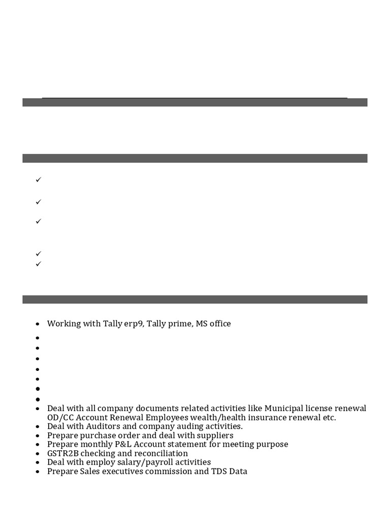 Rupesh Resume - Active | PDF | Accounts Payable | Business