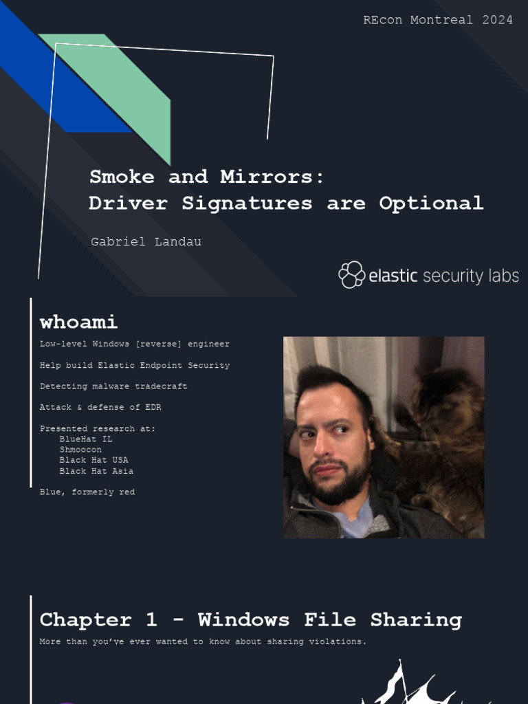 REcon Montreal 2024 Smoke and Mirrors - Driver Signatures Are Optional ...