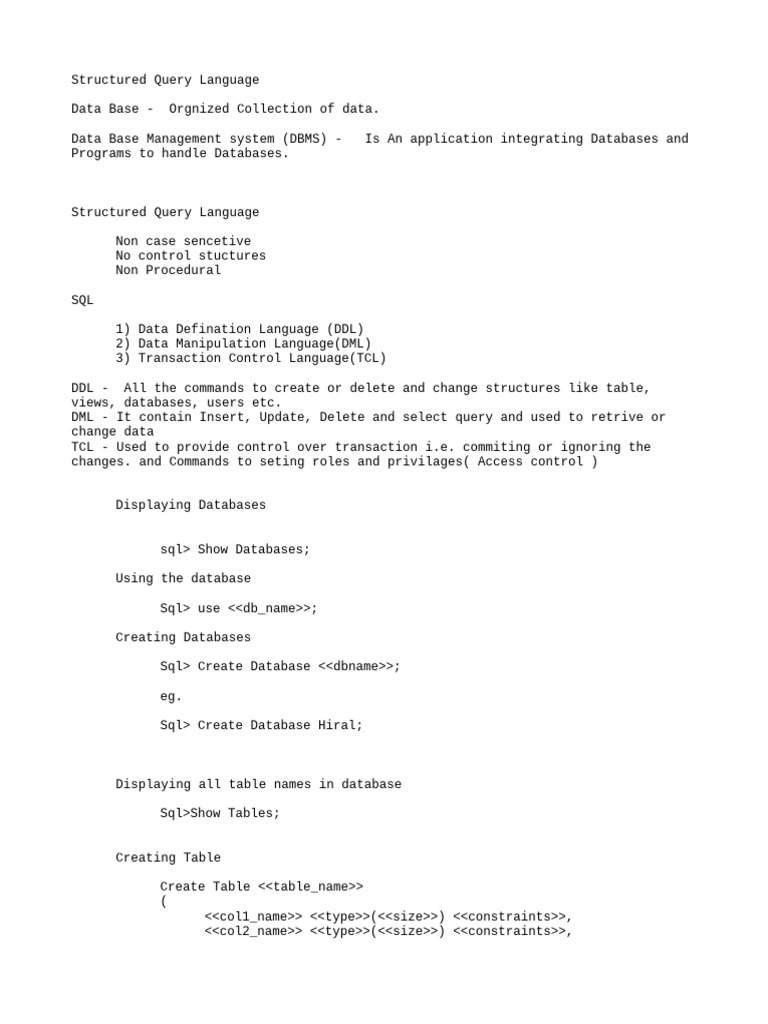 SQL Basic | PDF | Teaching Methods & Materials | Computers