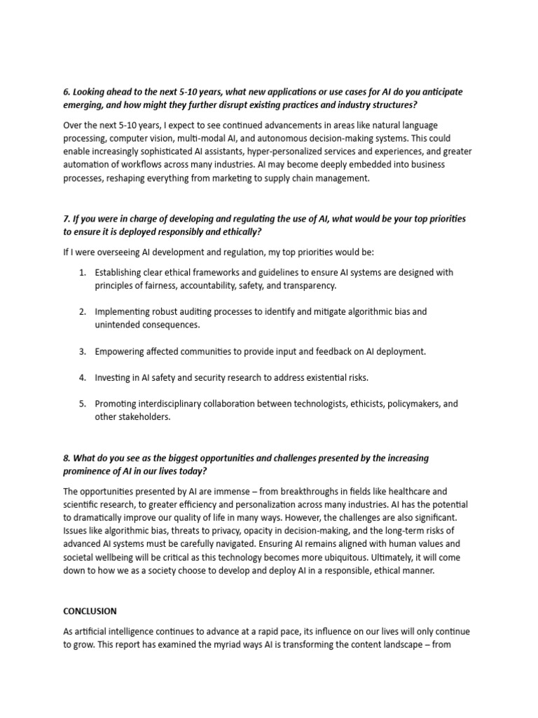Conclusion | PDF | Artificial Intelligence | Intelligence (AI) & Semantics