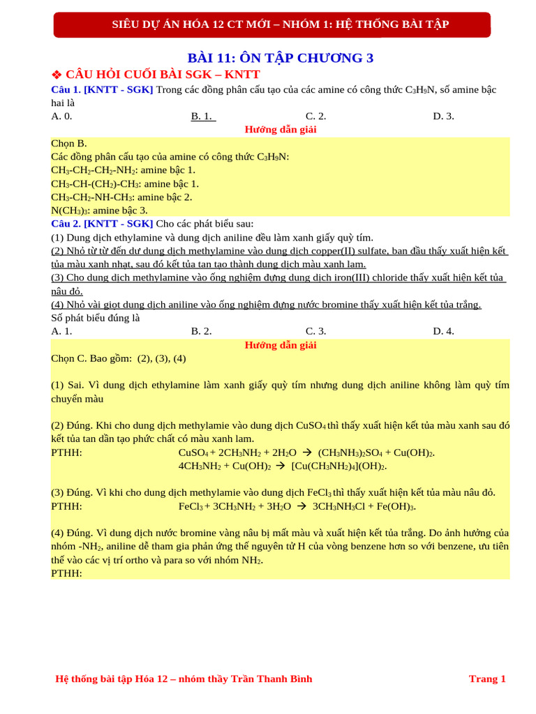 KNTT - Bai 11 - On Tap Chuong 3 - Pham Nhut | PDF
