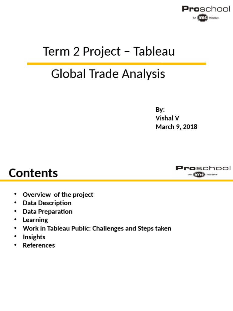 Global Trade Analysis in Tableau | PDF | Balance Of Trade | Commodity