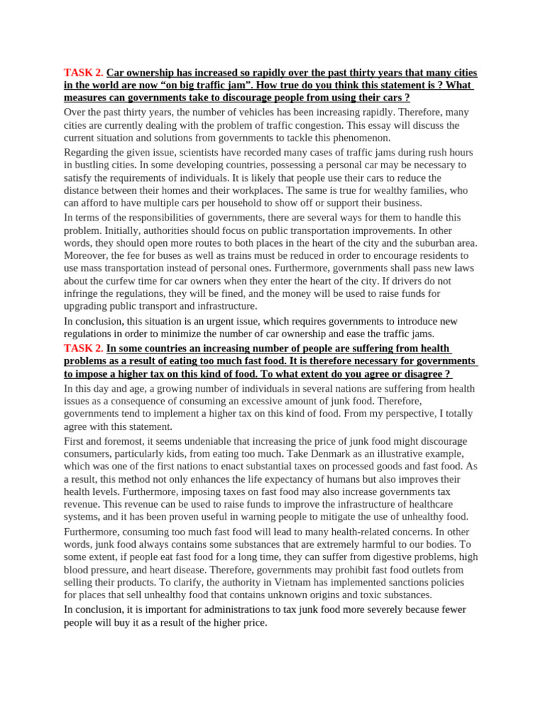 TASK 2 | PDF | Traffic | Traffic Congestion