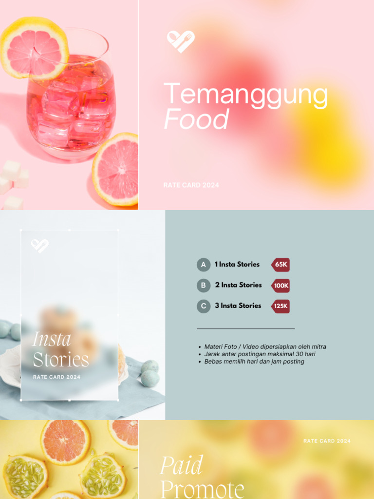 Rate Card 2024 Temanggung Food | PDF