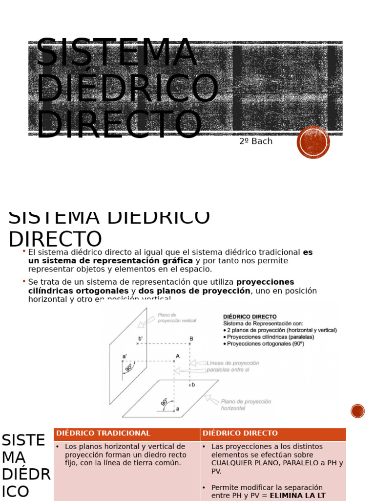 Sistema Diédrico Directo 2ºbach | PDF | Matemática Elemental | Euclides