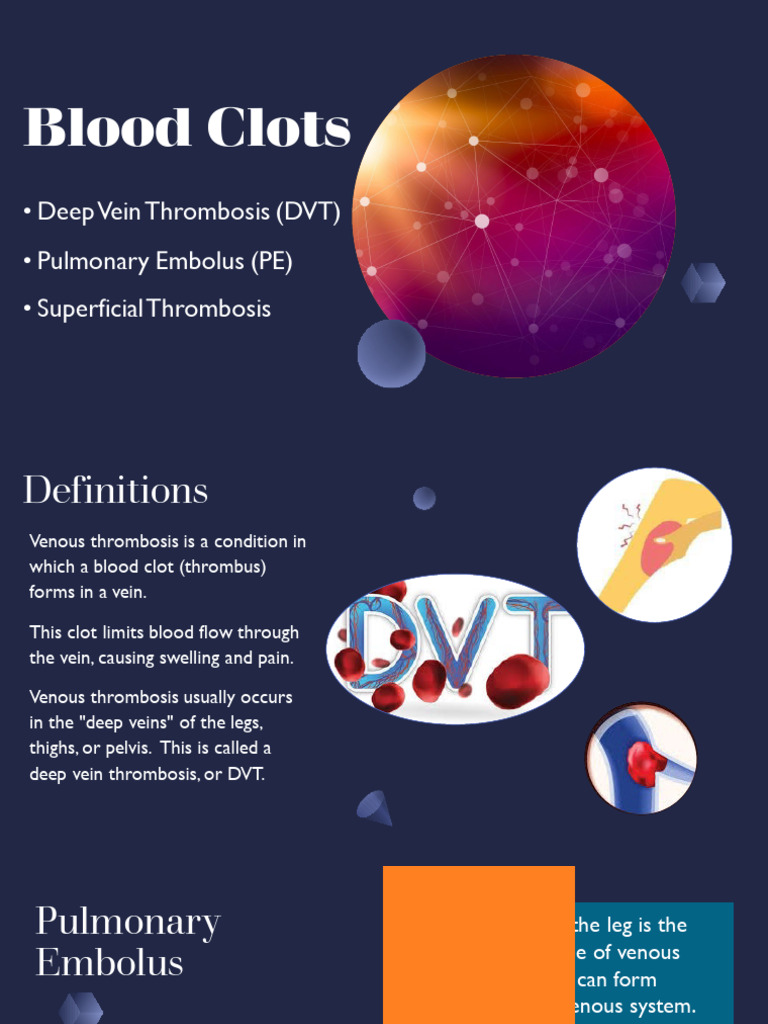 Blood Clots Power Point 032124 | PDF | Vein | Thrombosis