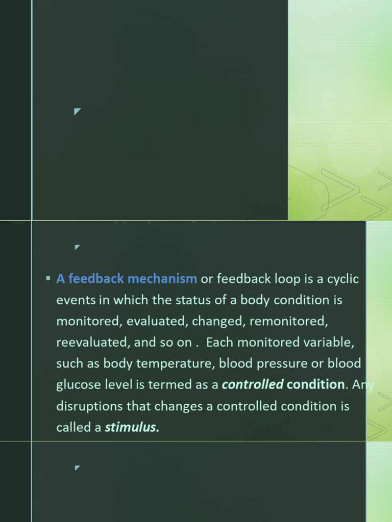 Components of Negative Feedback System | PDF