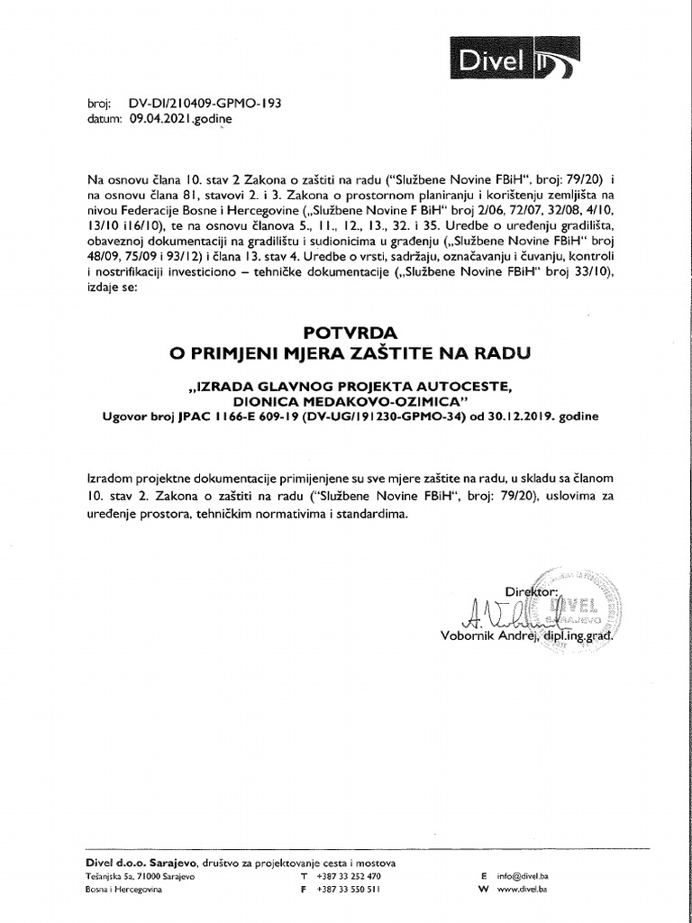 Zastita Na Radu - BOS | PDF