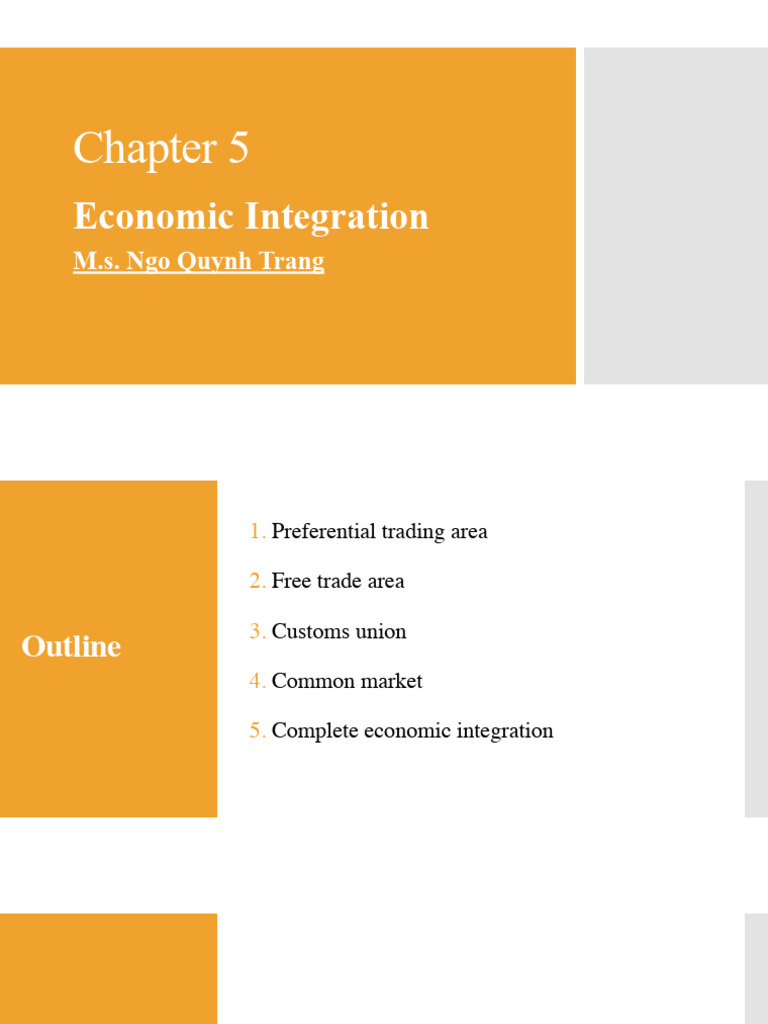 Chapter 5 | PDF | Free Trade Area | Trade Agreements