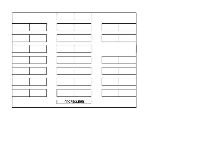 Plan de Classe À Compléter Imprimé | PDF