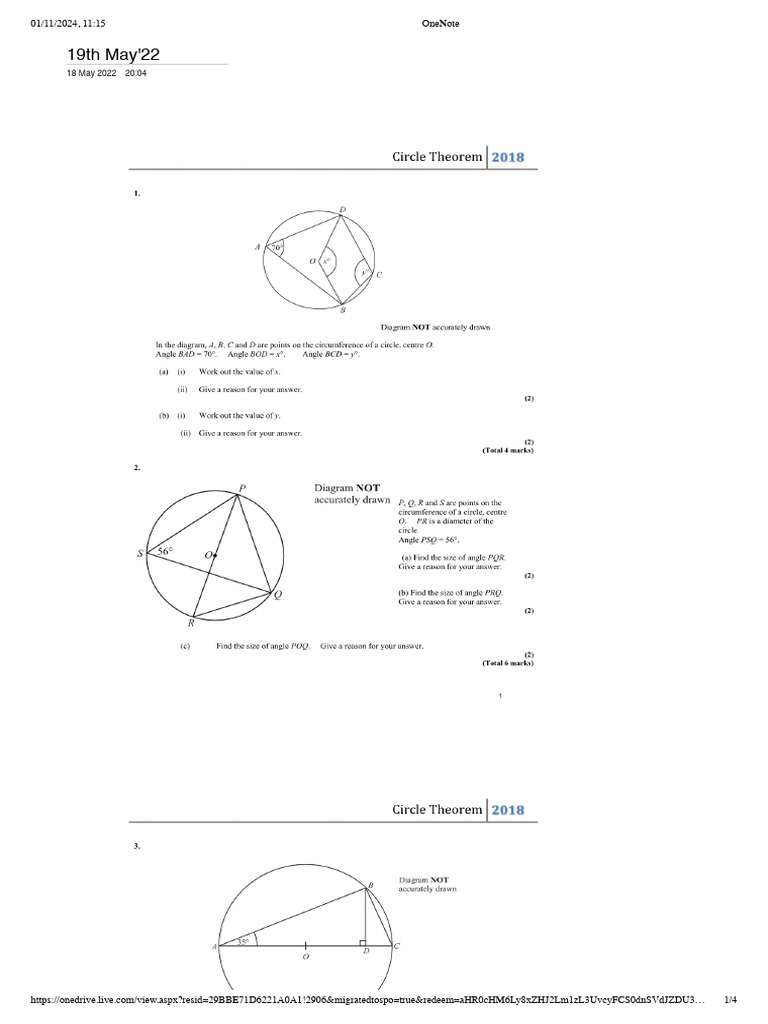 Grade 9 Extended Mathematics-2 - Microsoft OneNote Online | PDF