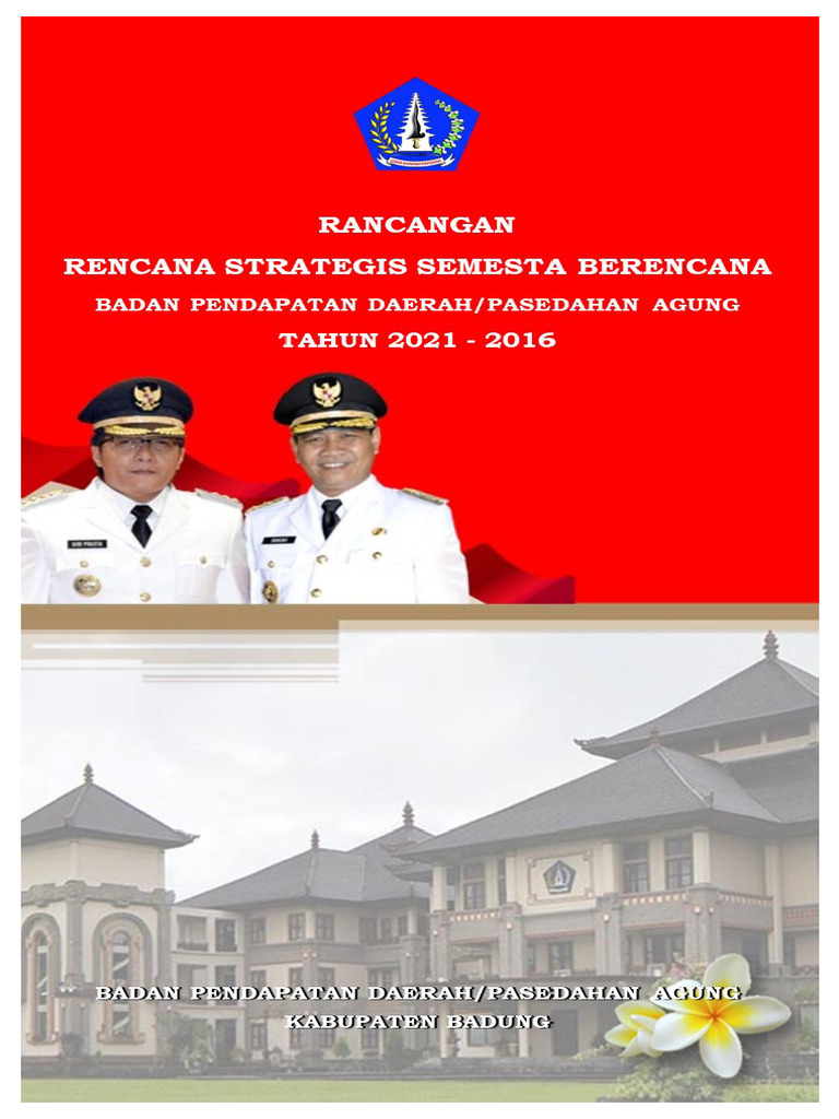 Ranwal Renstra Bapenda 2021-2026 | PDF | Bisnis | Pengelolaan Keuangan & Uang