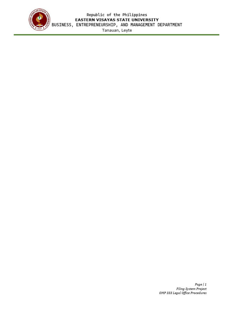 Special Project Filing System | PDF | Paragraph