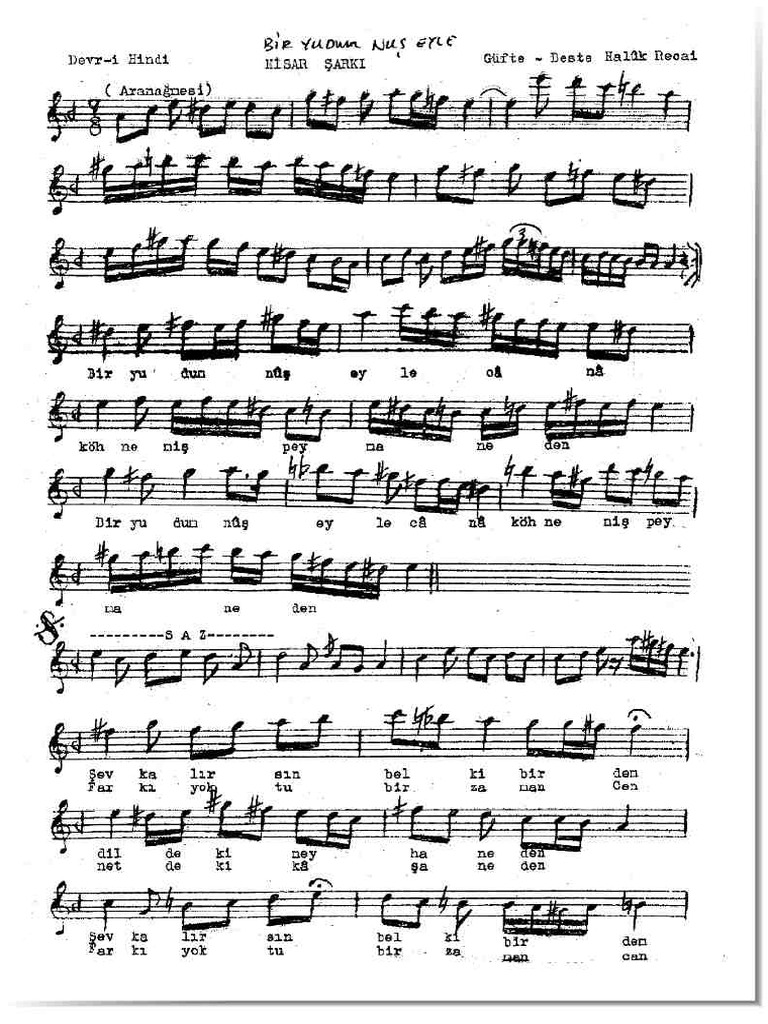 Bir Yudum Nus Eyle Cana Kohnemis Peymaneden | PDF