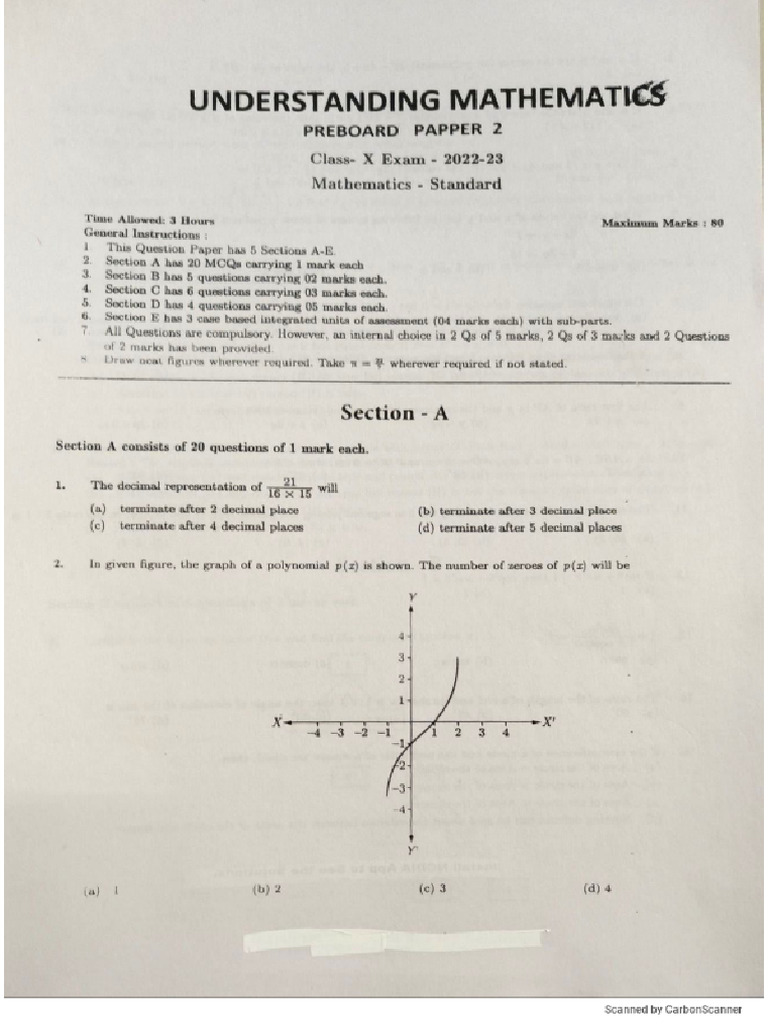 Class X Preboard 2 2024 | PDF