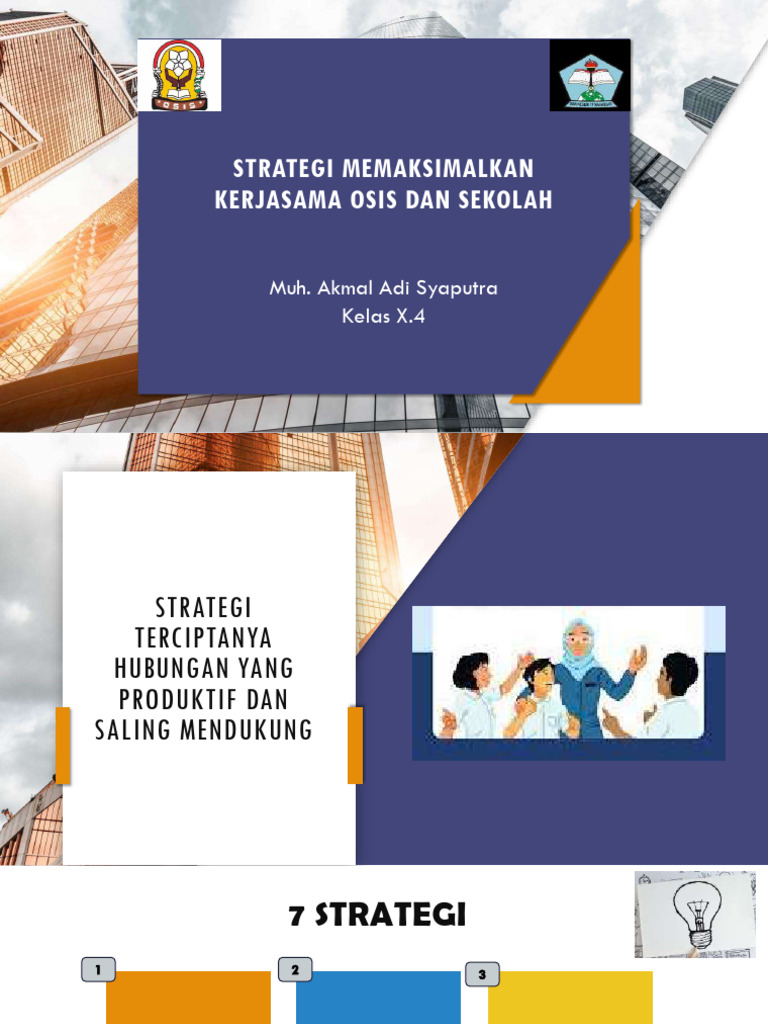 Strategi Kerjasama OSIS dan Sekolah | PDF