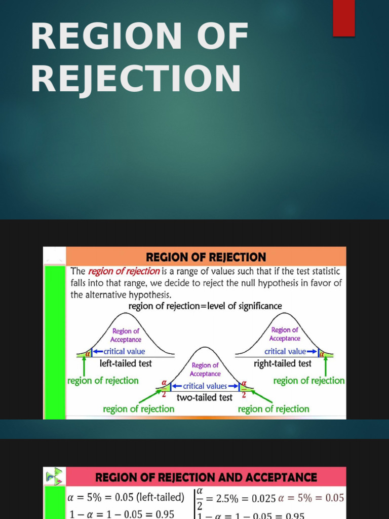Region of Rejection | PDF