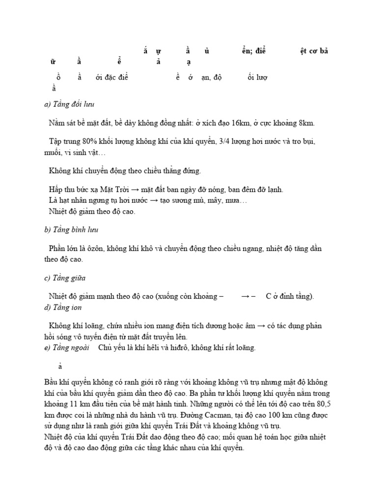 ĐỀ CƯƠNG ÔN TẬP HHMT | PDF