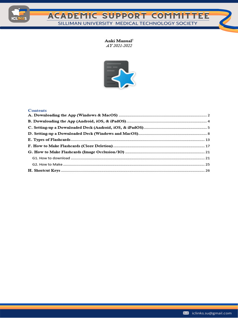 ICLinkS I Anki 101 Manual Revised | PDF | System Software | Operating System Families