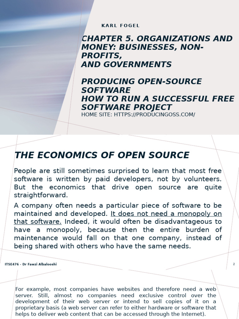 Economics of Open Source Software | PDF | World Wide Web | Internet & Web
