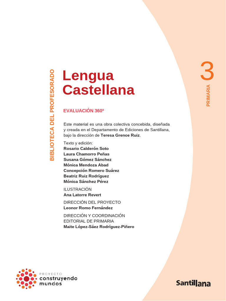 Evaluacion 360 - Lengua Castellana - 3Prm - CM - Cast | PDF
